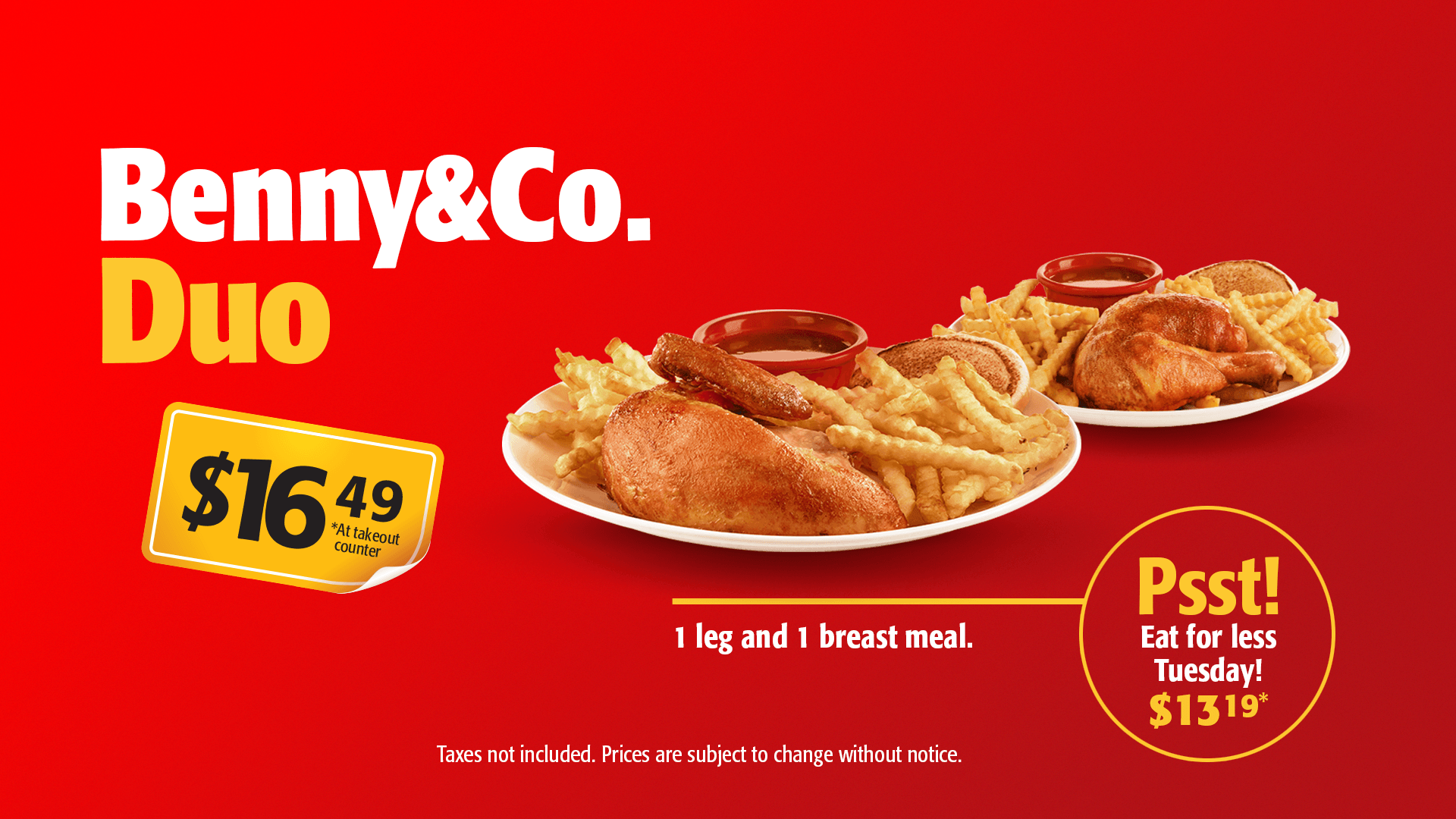 Promotions - Benny&Co. chicken & spare ribs restaurants