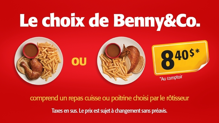 Promotions - Restaurants Benny & Co. poulet & côtes levées