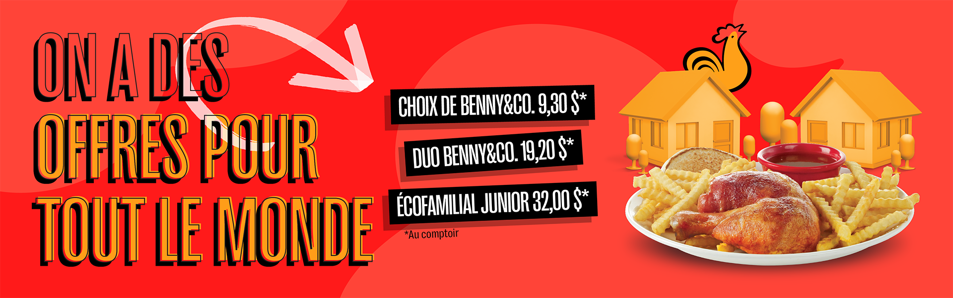 Menu - Restaurants Benny & Co. poulet & côtes levées