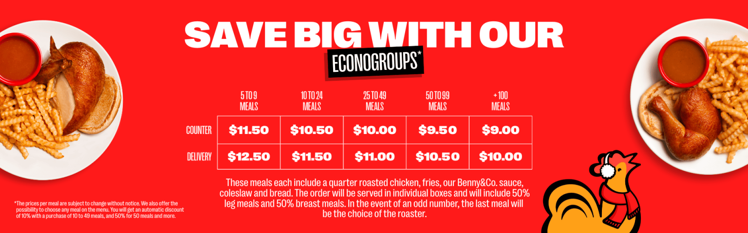 Promotions - Benny & Co. chicken & spare ribs restaurants